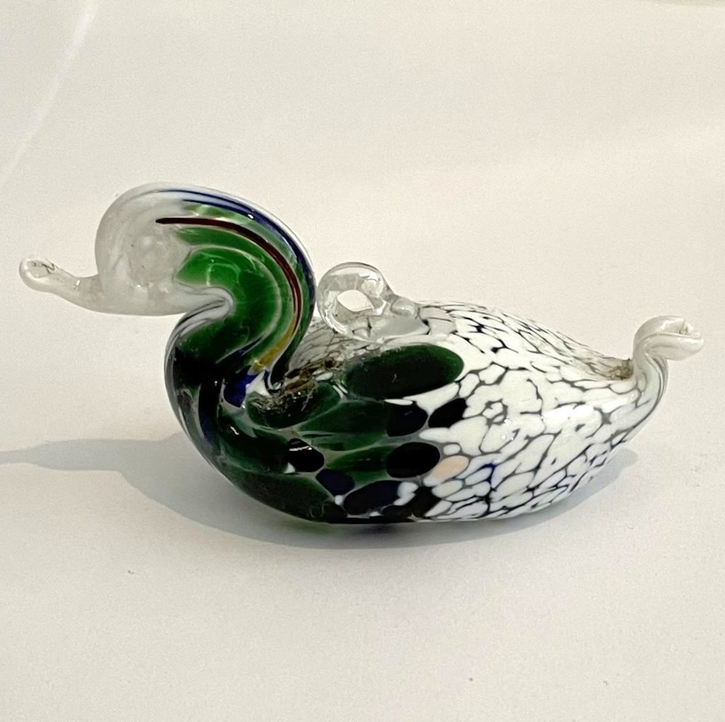 Glas Ente zum hängen 1Stück Glastier Glasfigur Ornament zum aufhängen ...
